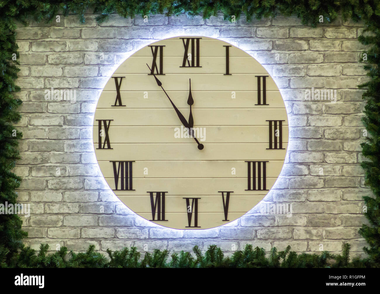 Old and new clocks white background hi-res stock photography and images ...