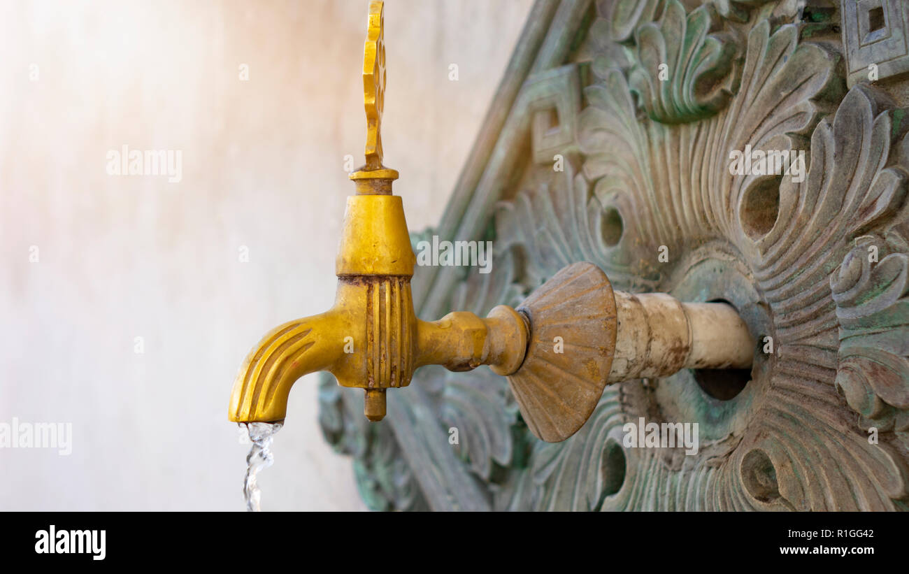Turkish ottoman style water tap Stock Photo - Alamy