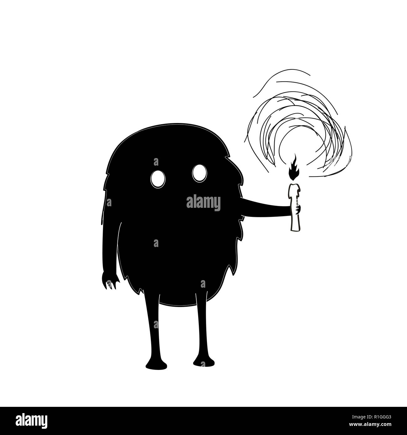 Cute monster character design Stock Vector Images - Alamy