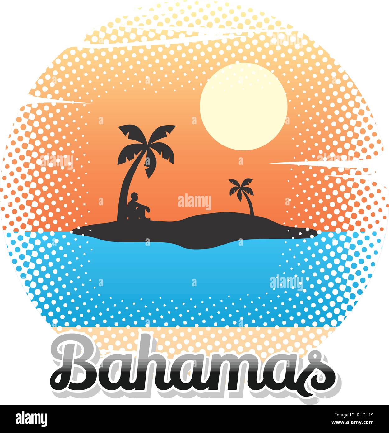 summer holidays beach sign symbol vector art Stock Vector Image & Art ...