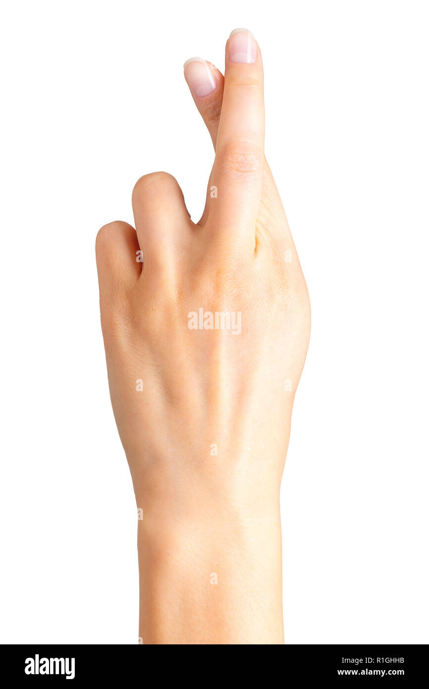 Hand hiding thumb hi-res stock photography and images - Alamy