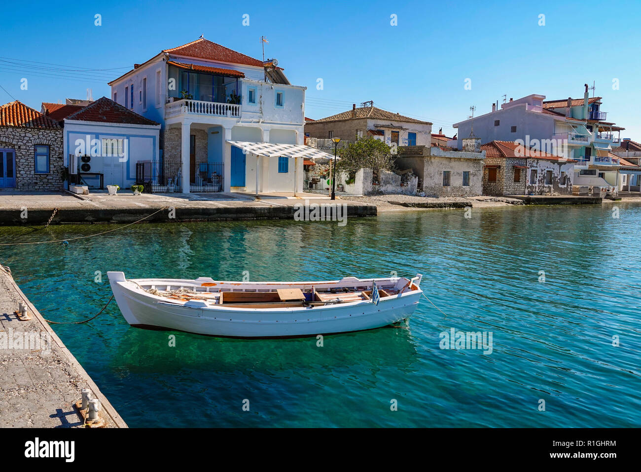 Mytikas, seaside village, Ionian Sea, Greece Stock Photo - Alamy