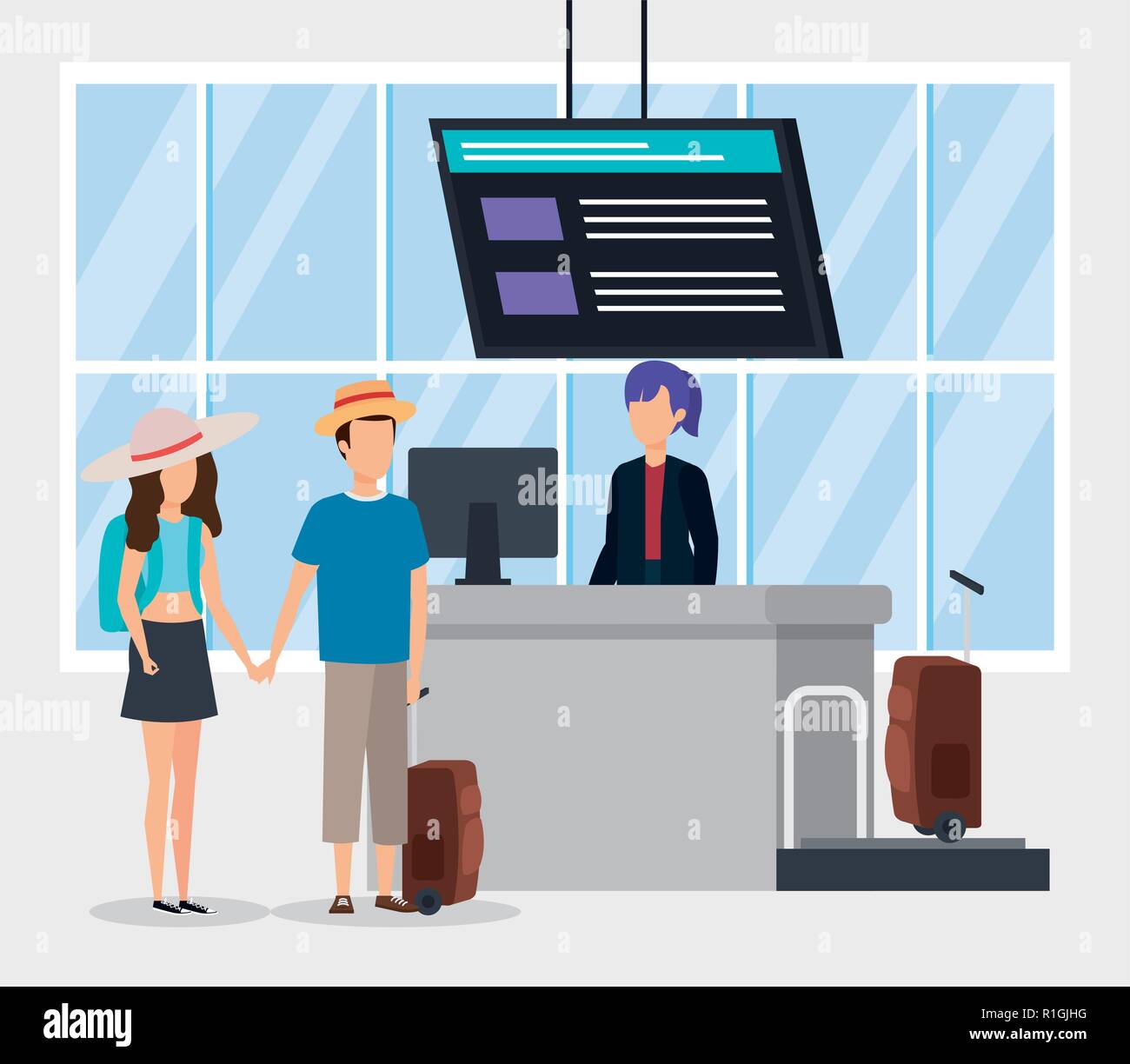 Airport passenger terminal design Stock Vector Image & Art - Alamy