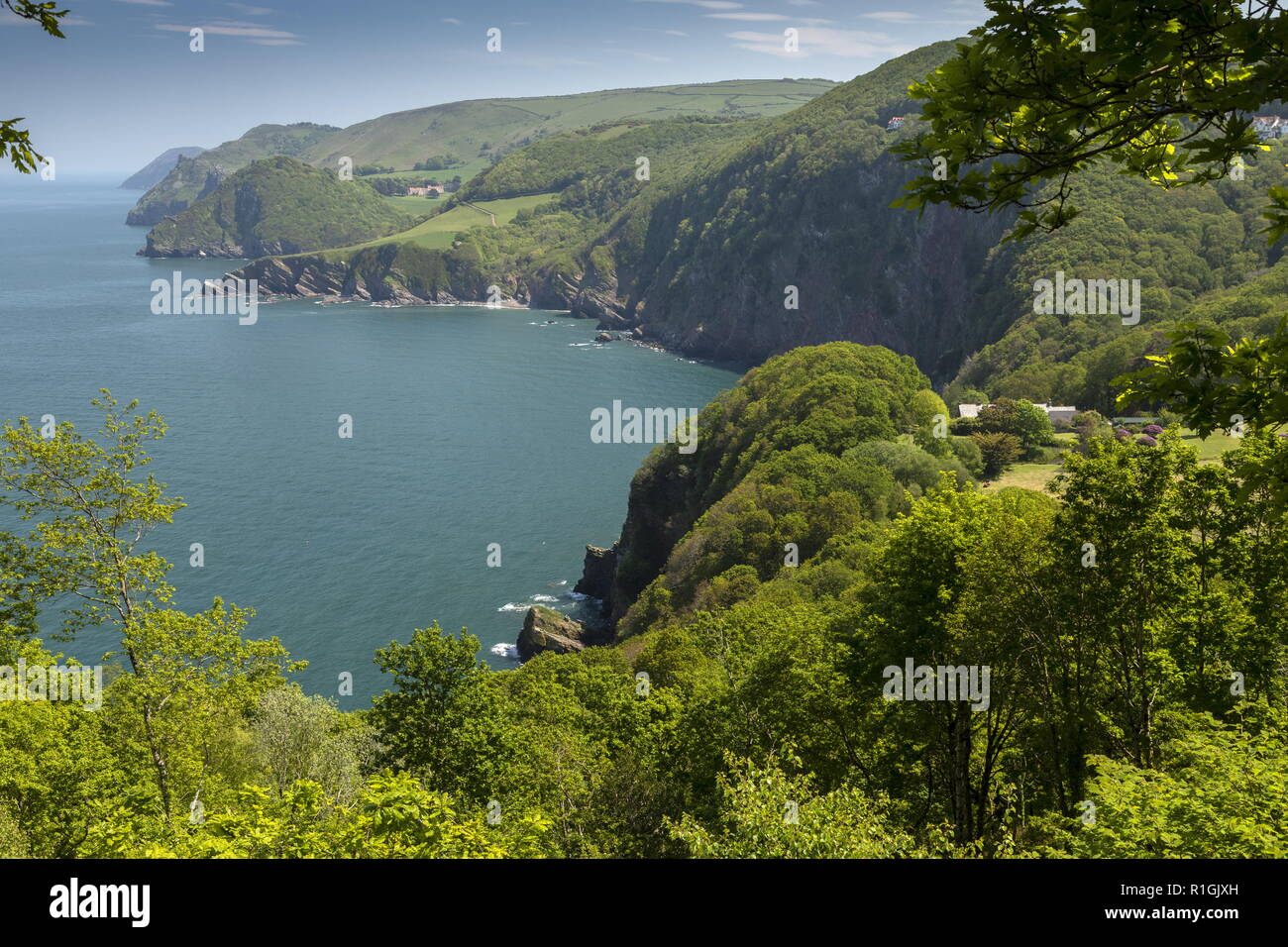 Woody bay martinhoe devon hi-res stock photography and images - Alamy