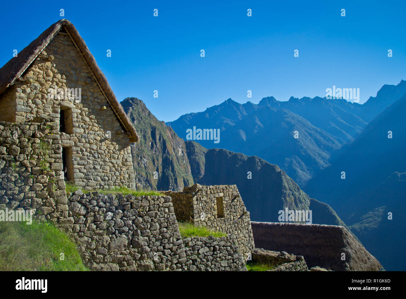 Machu Picchu, an Incan citadel set high in the Andes Mountains, Peru ...