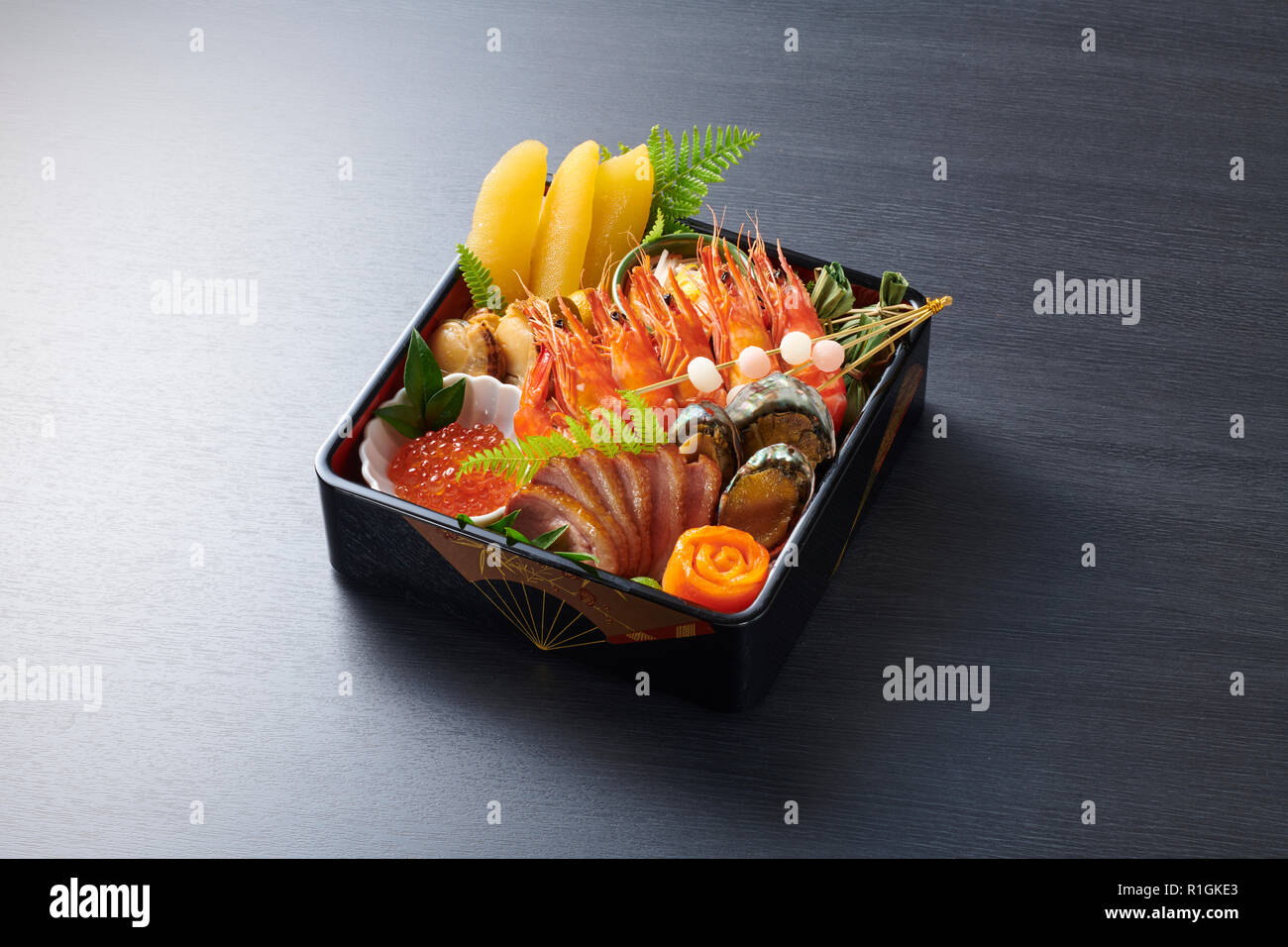 Japanese New Year traditional Osechi dishes Stock Photo - Alamy