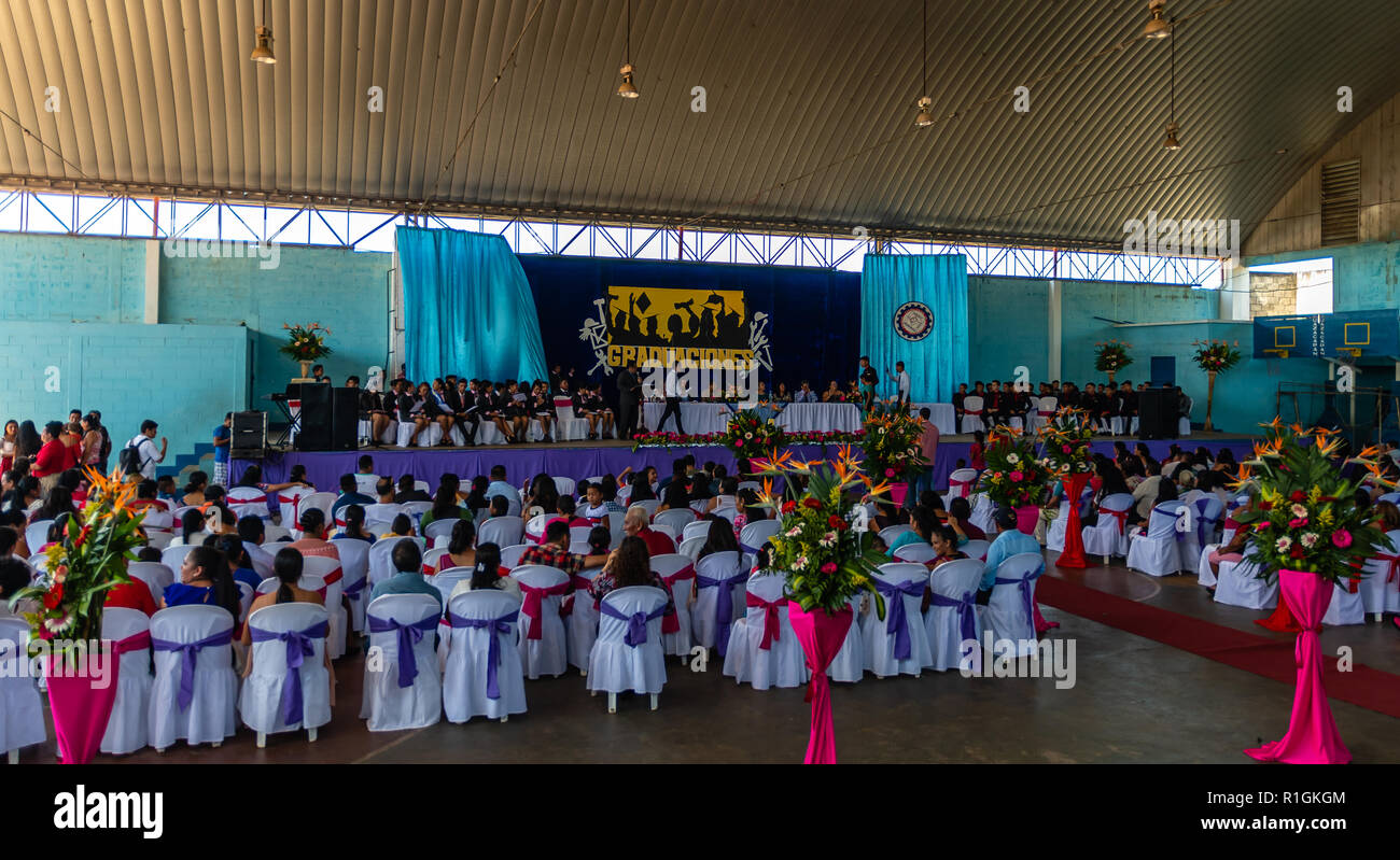 students graduating from Guatemalan college Stock Photo - Alamy