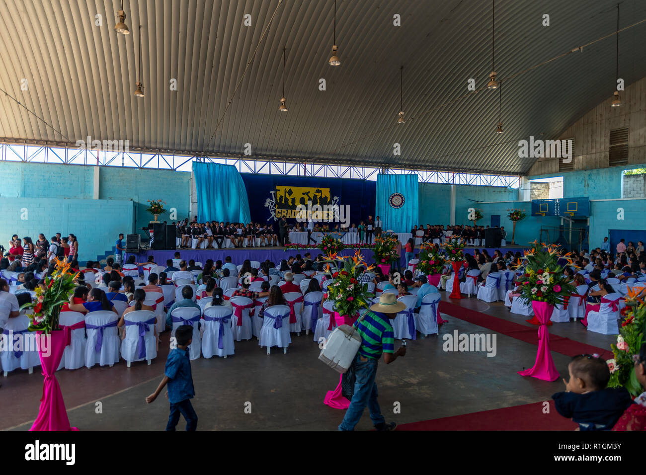 students graduating from Guatemalan college Stock Photo - Alamy
