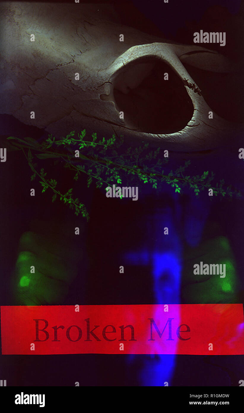 Scary composition based on skull roentgen and man's face. Broken Me ...
