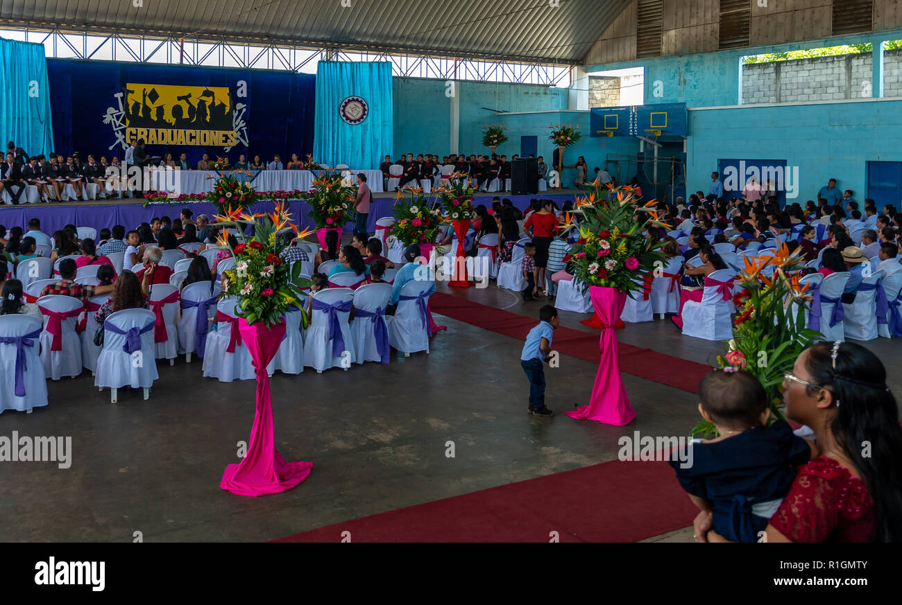 students graduating from Guatemalan college Stock Photo - Alamy