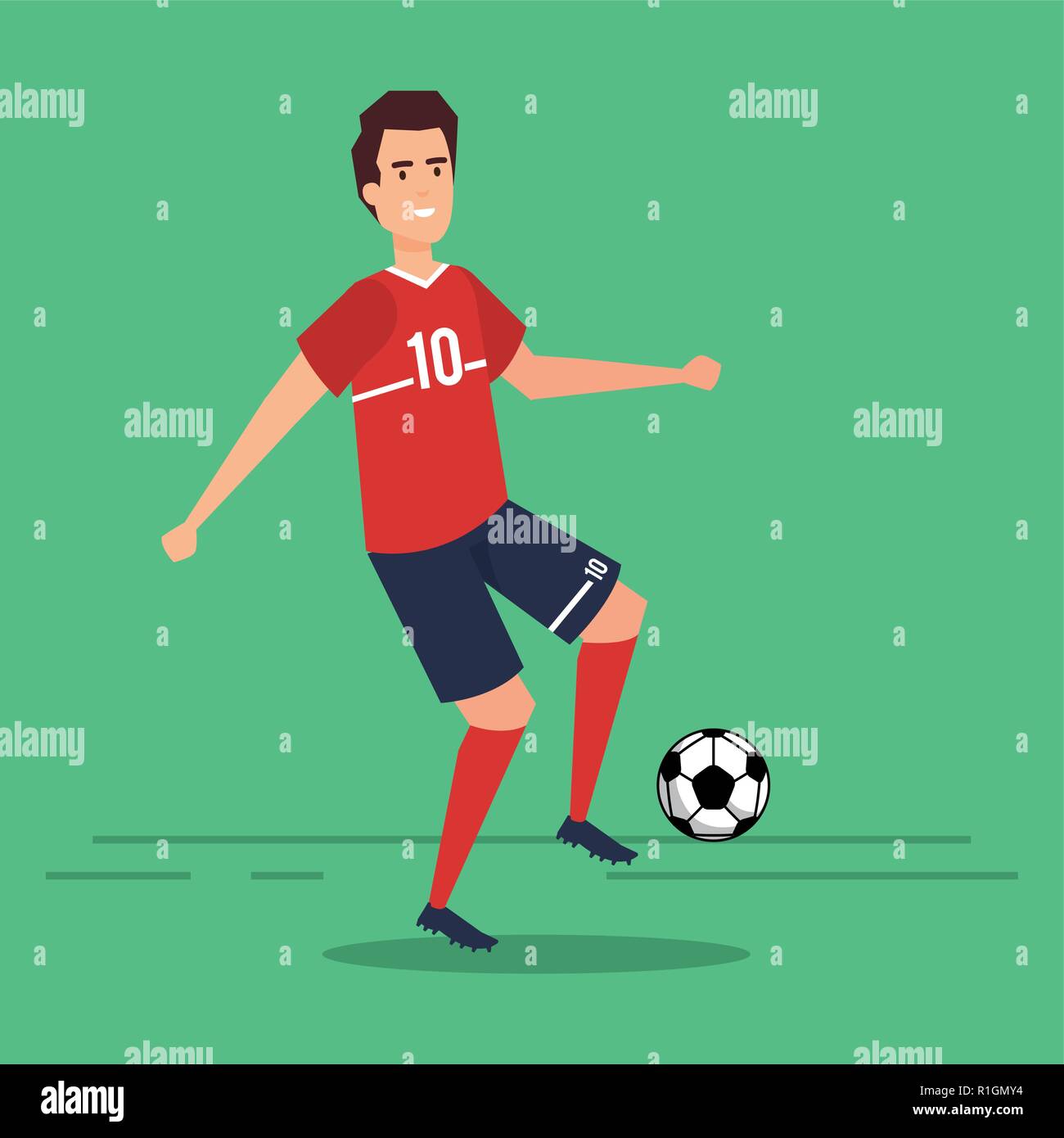 Soccer progress Stock Vector Images - Alamy