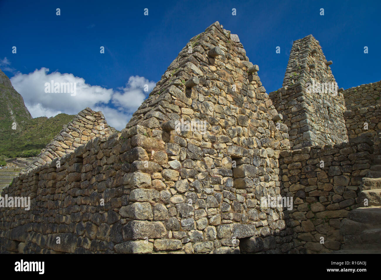 Machu Picchu, an Incan citadel set high in the Andes Mountains, Peru ...