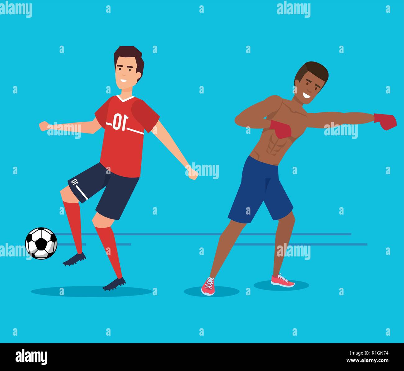 Soccer movement training Stock Vector Images - Alamy