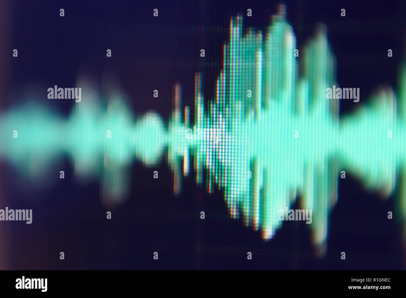 Seismogram. Waveform. Oscilloscope. Musical equalizer. Sound wave ...
