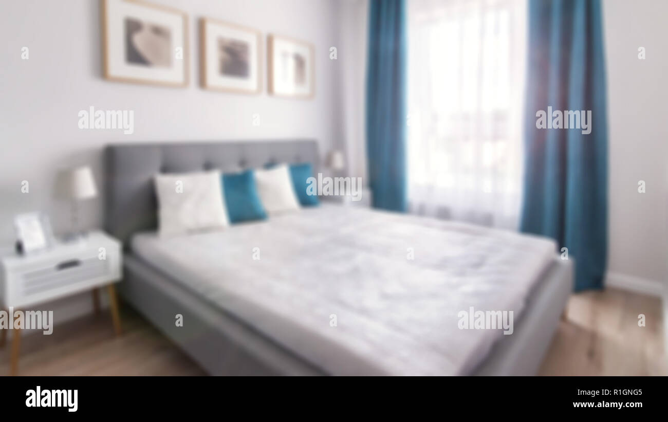 Blur abstract defocused room interior design decoration and real estate ...