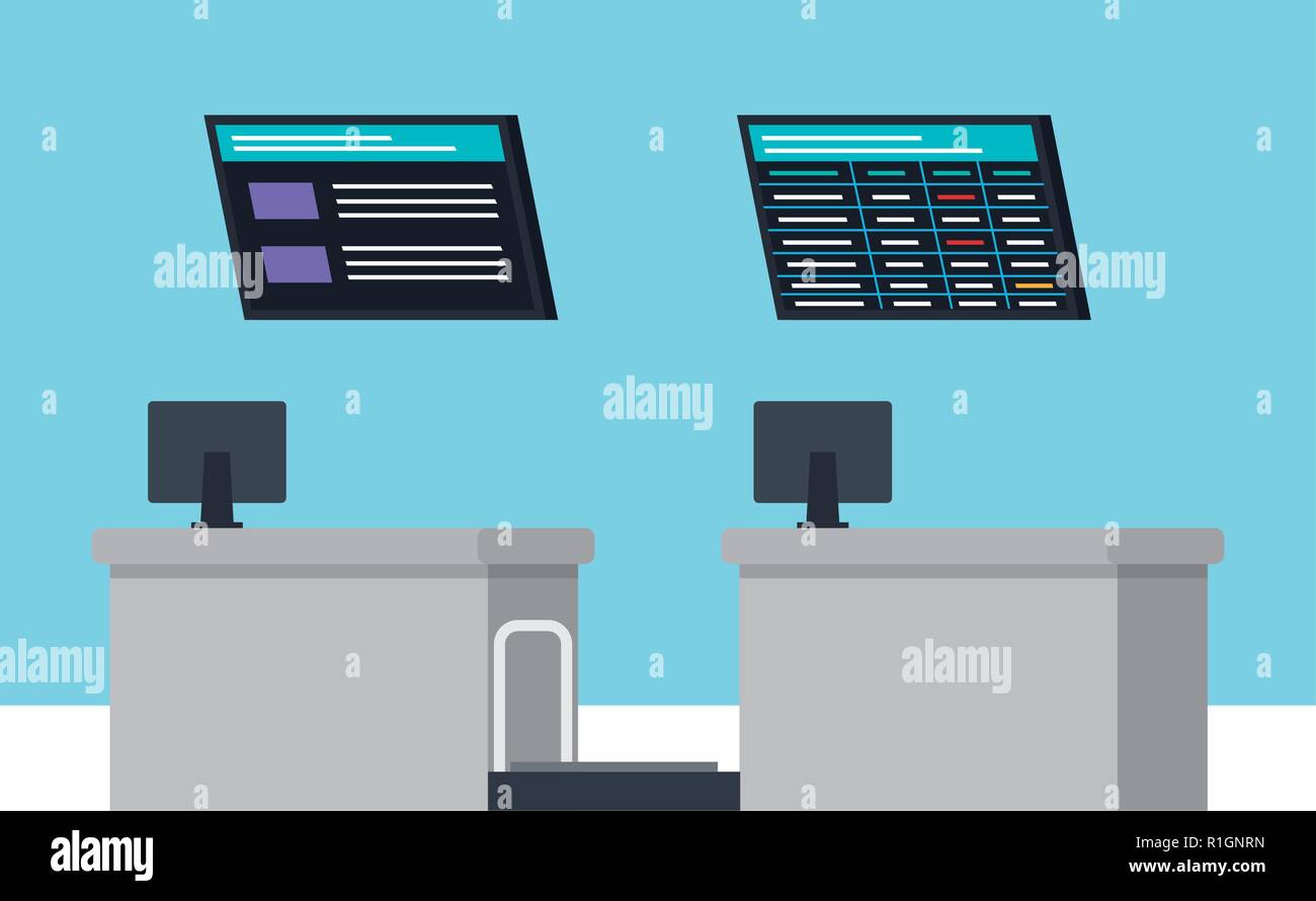 Airport passenger terminal design Stock Vector Image & Art - Alamy