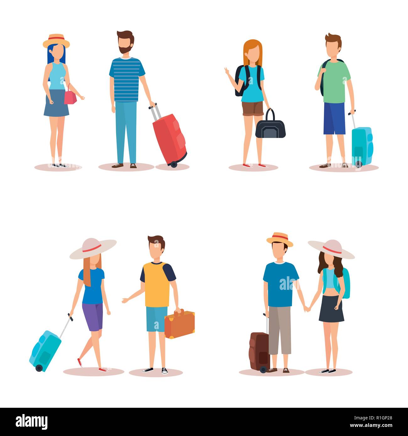 Isolated travel people design Stock Vector Image & Art - Alamy