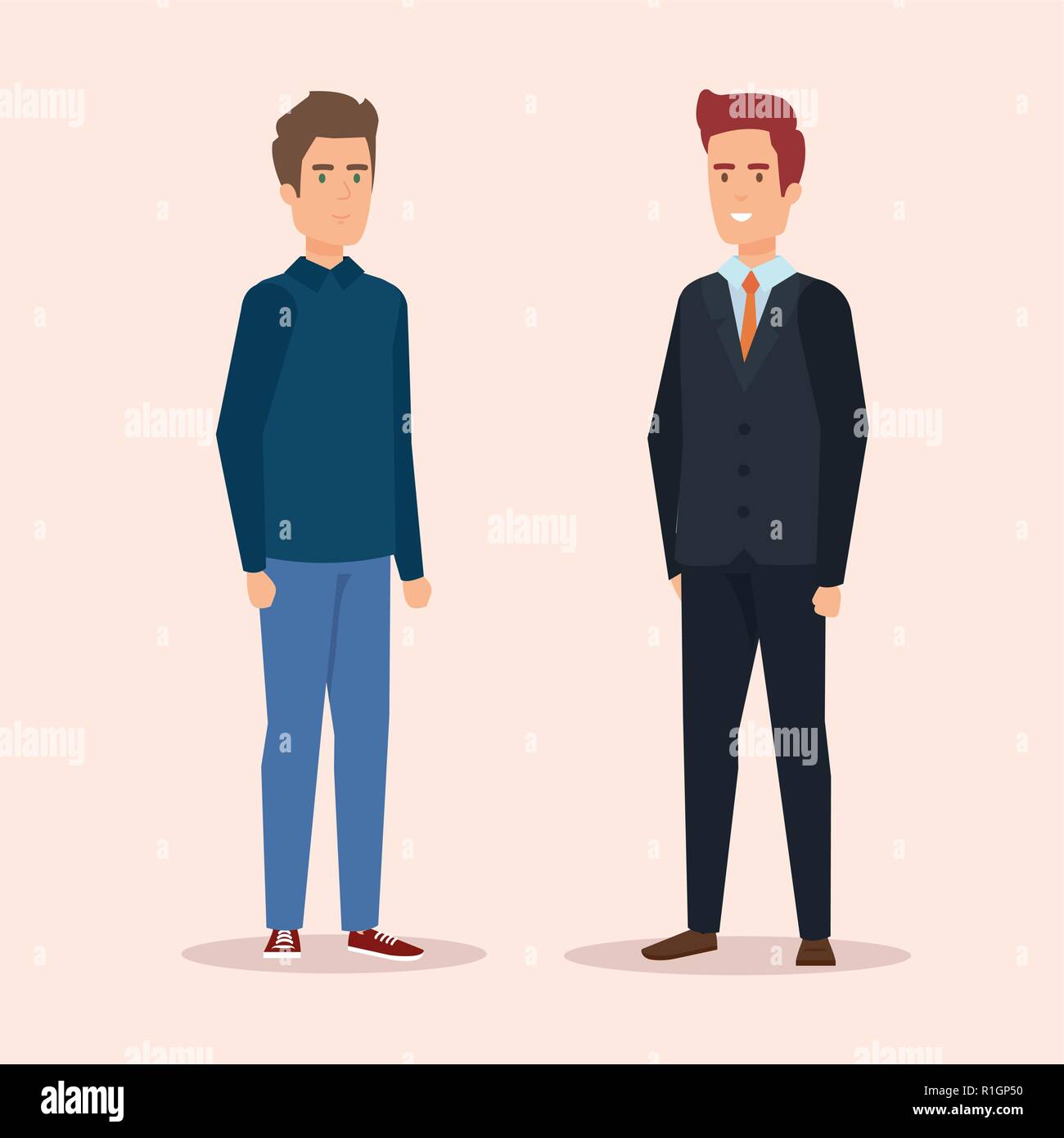 group of men avatars characters Stock Vector Image & Art - Alamy