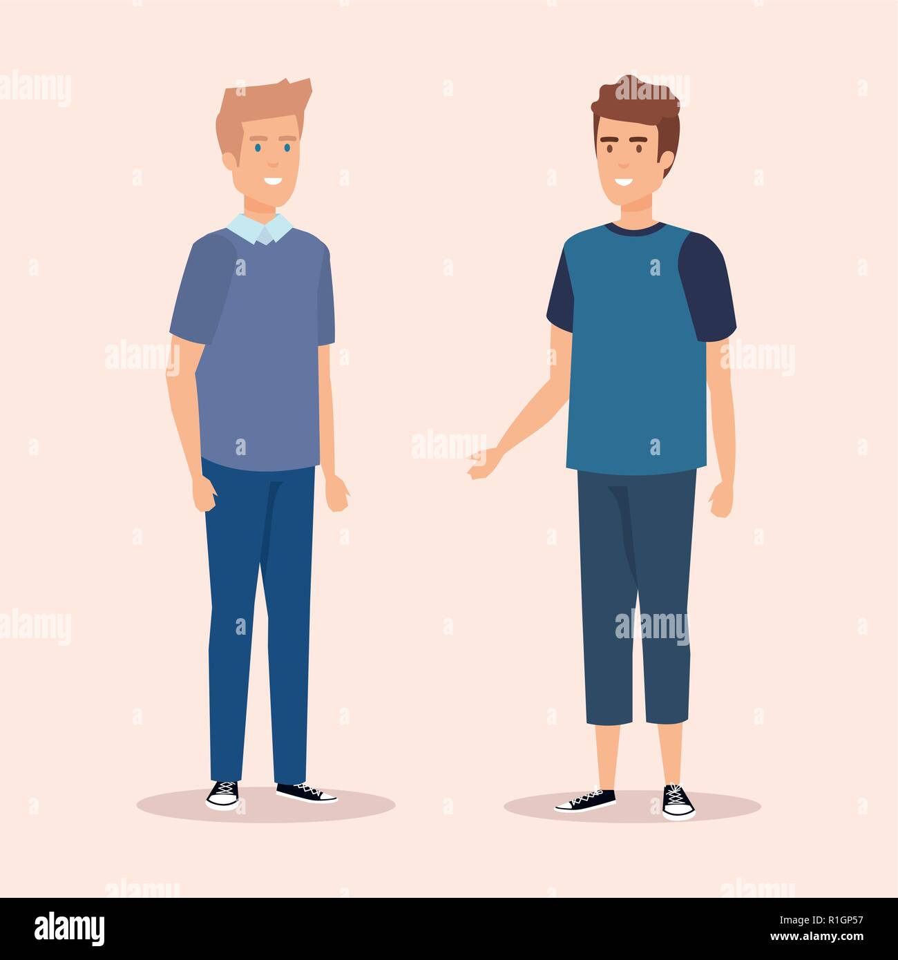 group of men avatars characters Stock Vector Image & Art - Alamy