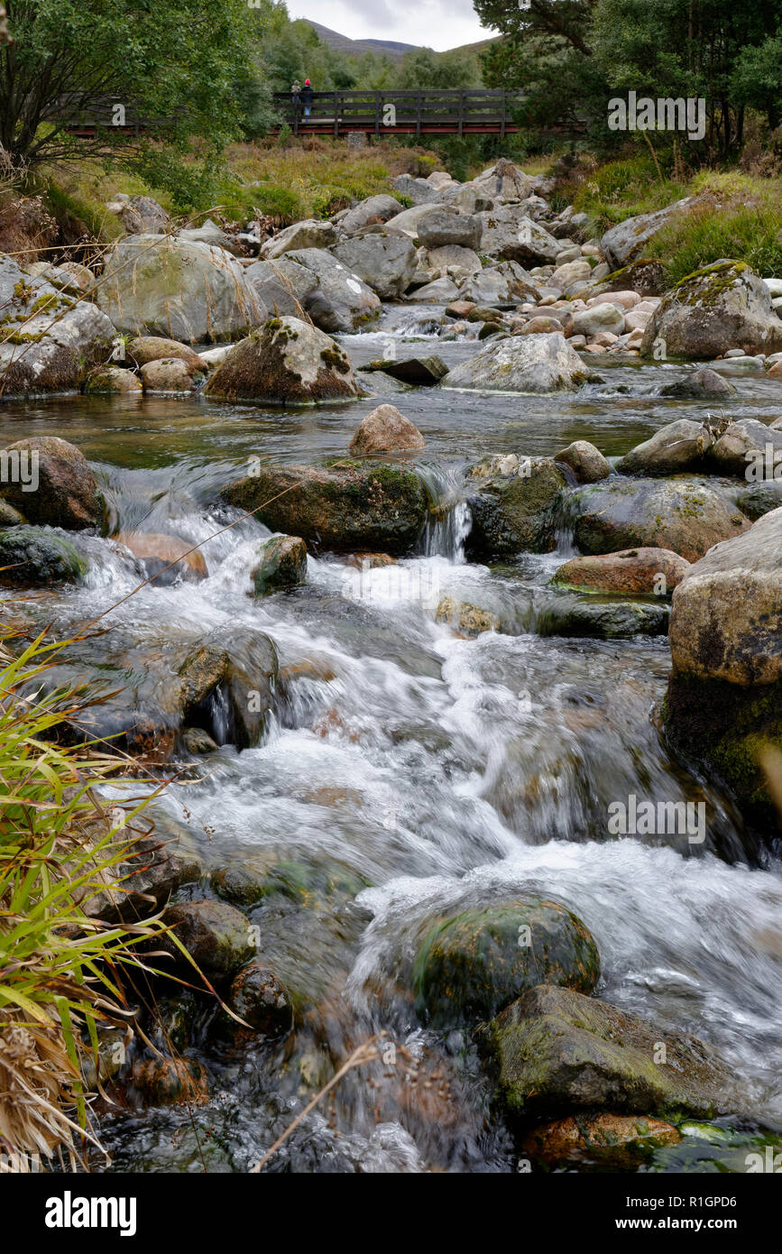 Mountain Stream Allt Mor and Utsi's Bridge on Sugarbowl Trail Glen More ...