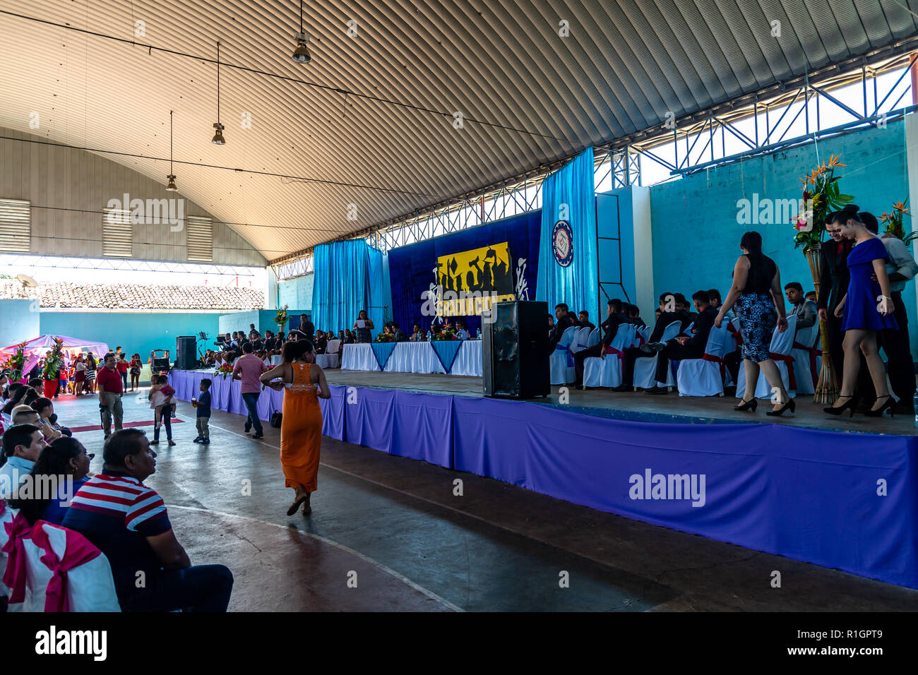 students graduating from Guatemalan college Stock Photo - Alamy
