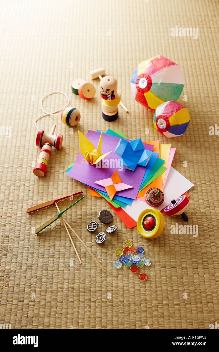 Traditional Japanese toys Stock Photo - Alamy