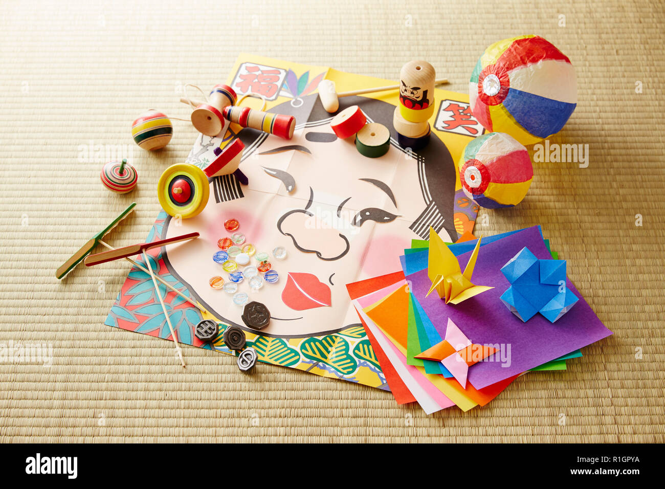 Traditional Japanese toys Stock Photo - Alamy