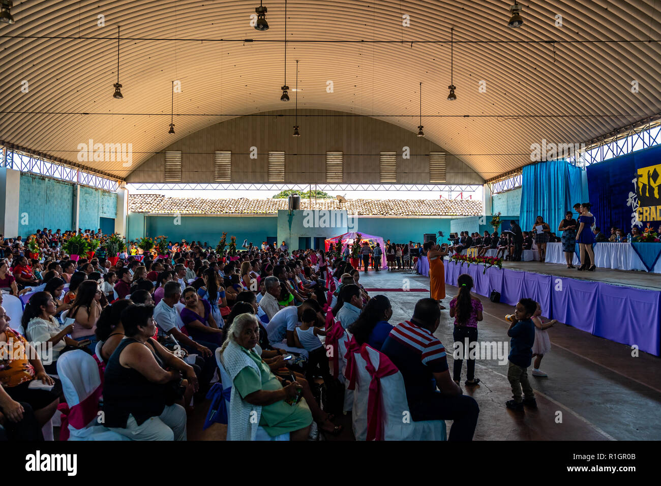 students graduating from Guatemalan college Stock Photo - Alamy