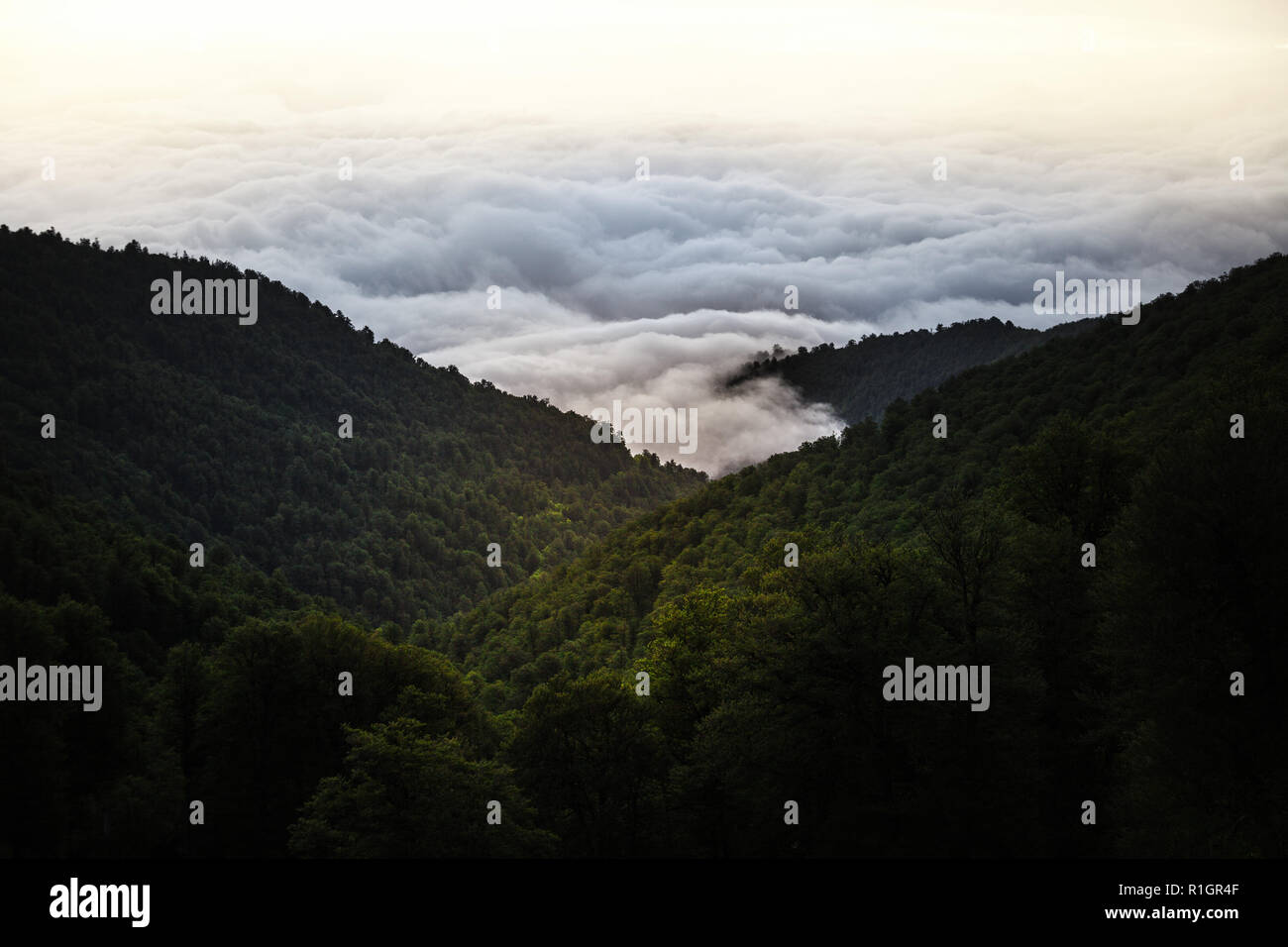 Wonderful Cloudy landscape Stock Photo - Alamy