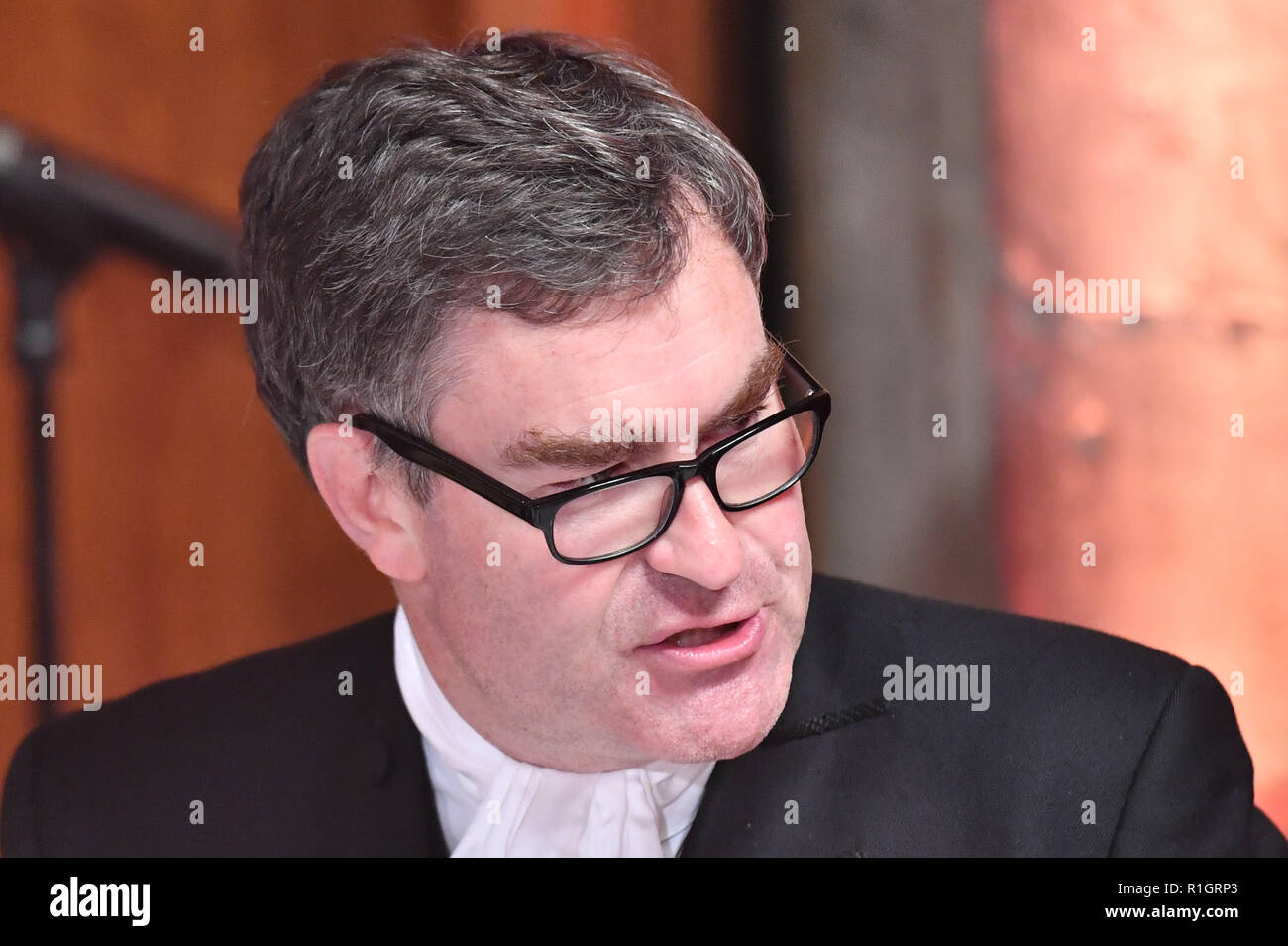 Lord Chancellor, David Gauke speaking at the Lord Mayor's Banquet at ...