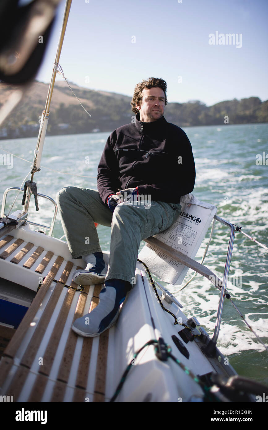 On a sail boat hi-res stock photography and images - Alamy