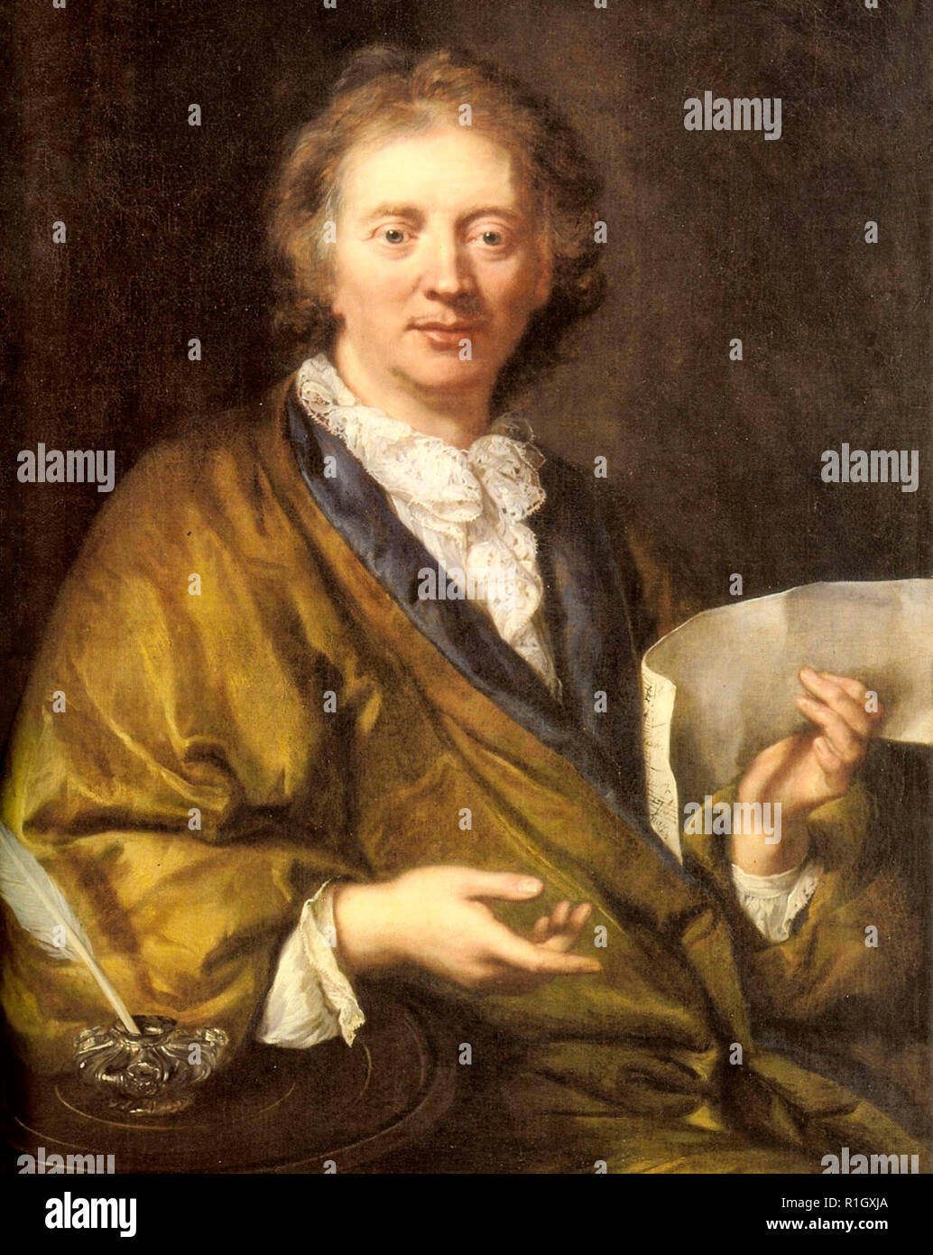 Presumed portrait François Couperin (1668-1733), composer Stock Photo ...
