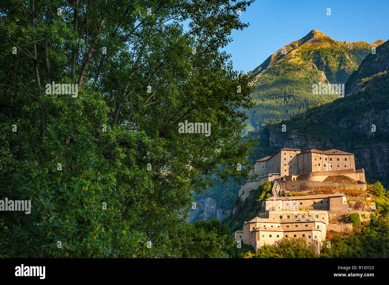 Italy Valle D'Aosta Bard the Fort Stock Photo - Alamy