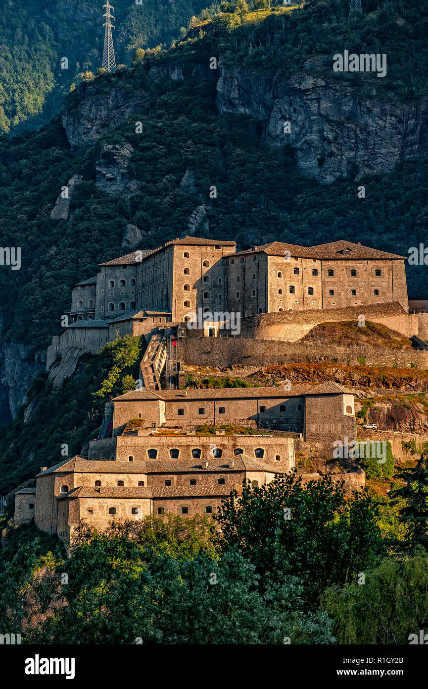 Italy Valle D'Aosta Bard the Fort Stock Photo - Alamy