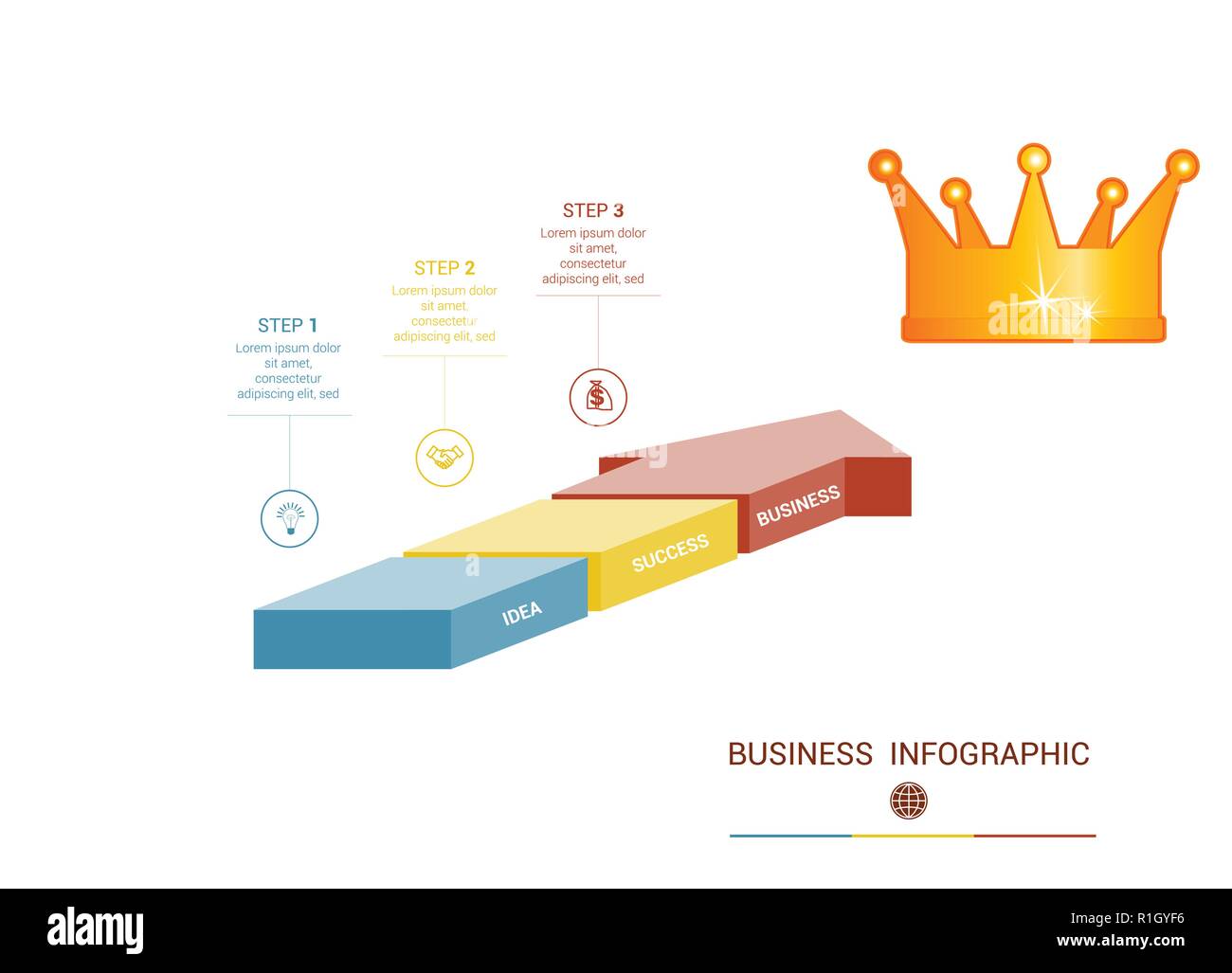 Crown and arrows Stock Vector Images - Alamy