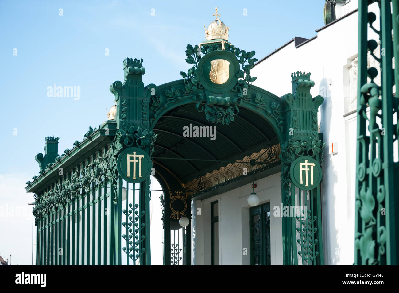 Wien, Stadtbahn, Hofpavillon Hietzing, Architekt Otto Wagner 1899 ...