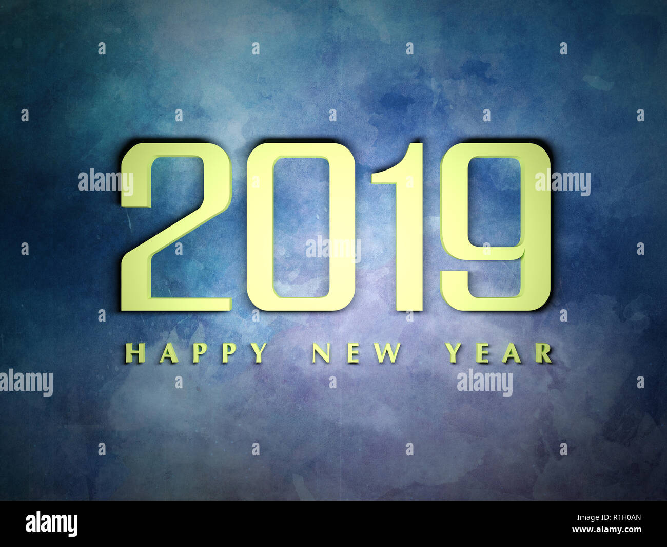 New Year 2019 Creative Design Concept - 3D Rendered Image Stock Photo ...