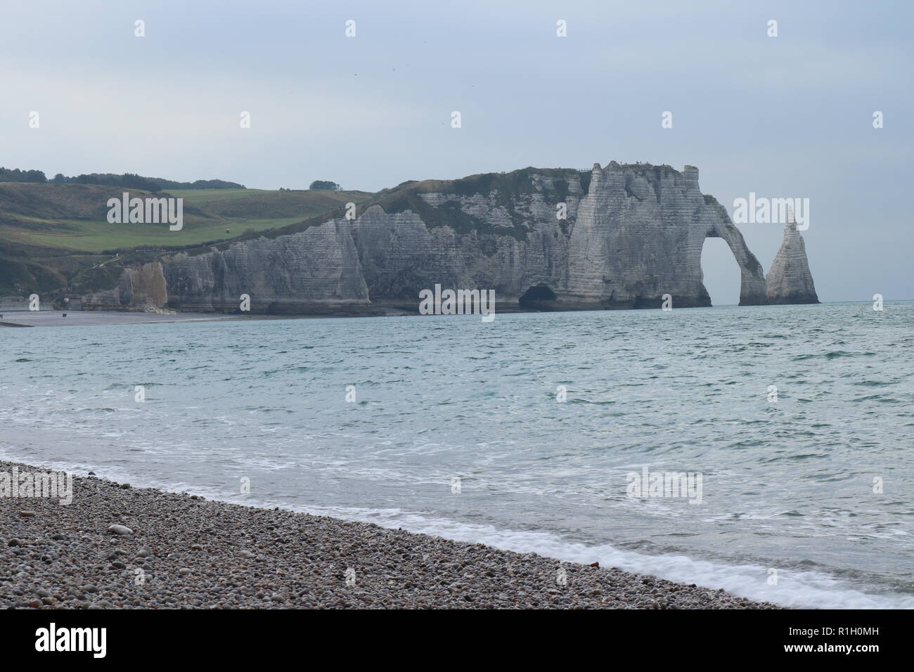 Etretat Cliffs by the ocean in Normandy France Stock Photo - Alamy