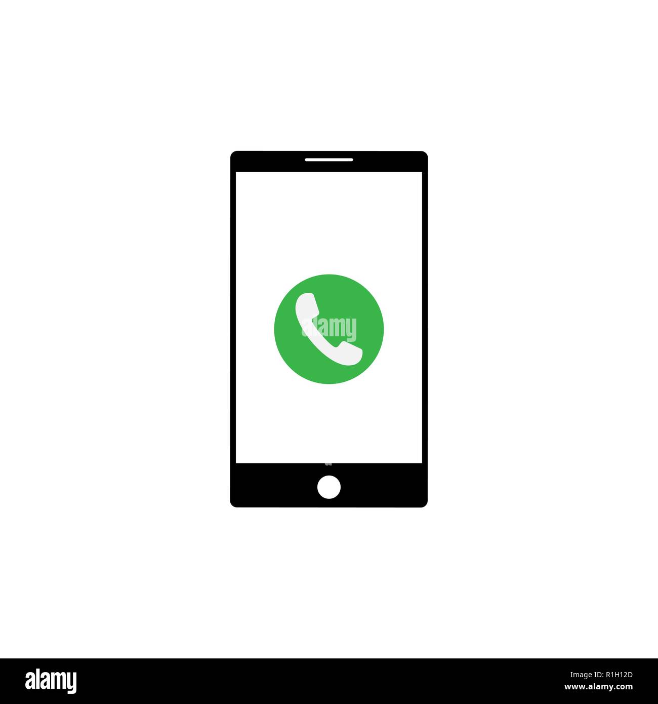 SmartPhone icon. Call sign. Vector illustration flat Stock Vector Image ...