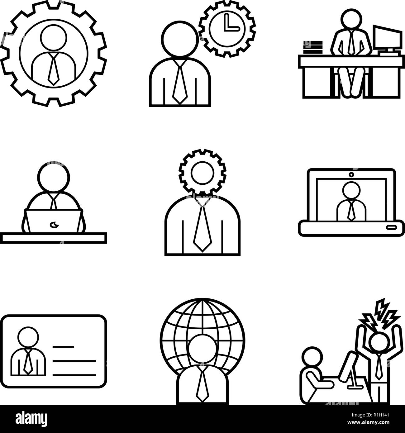 Boss laptop office Black and White Stock Photos & Images - Alamy