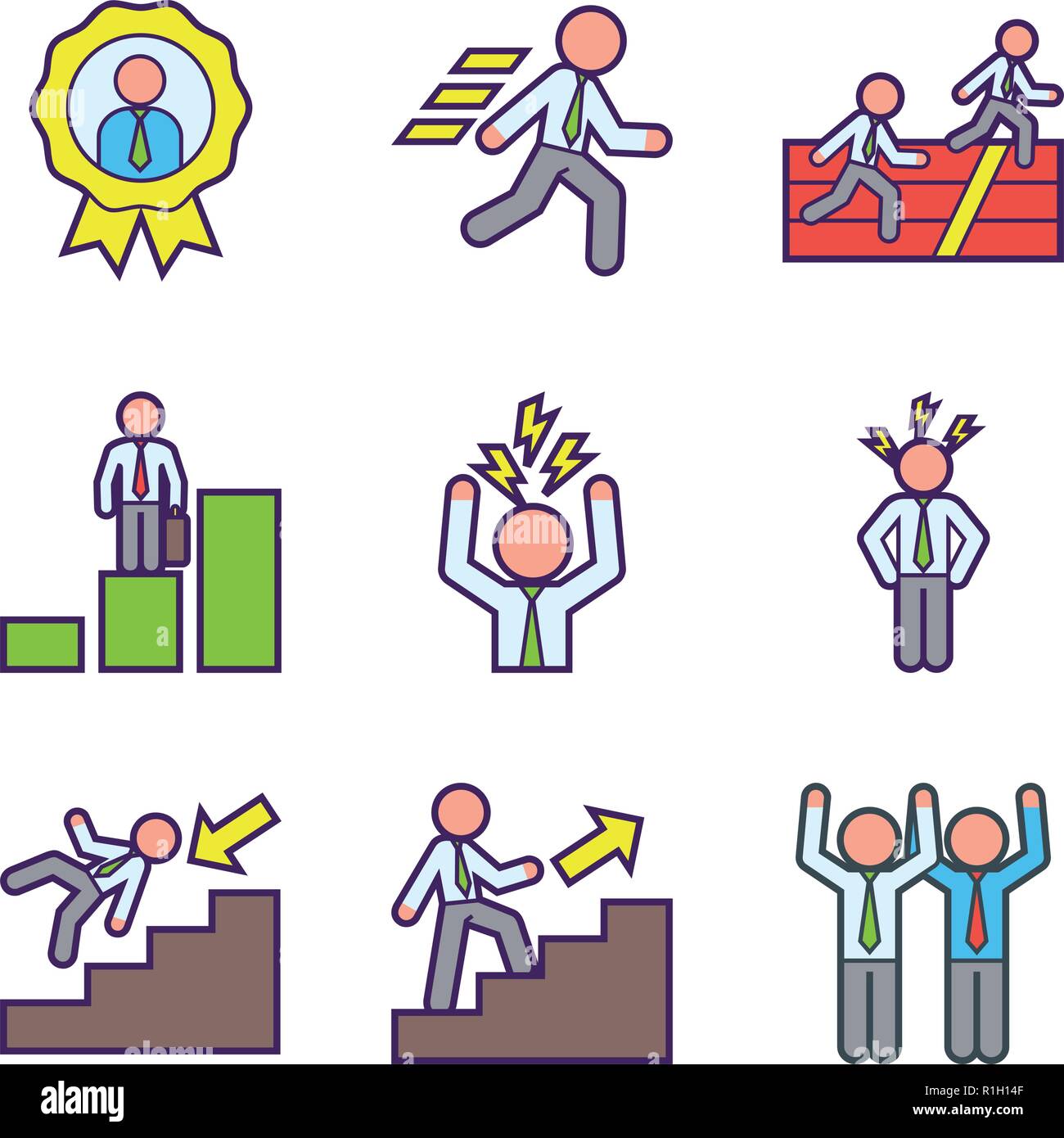 Employee corporate Stock Vector Images - Alamy