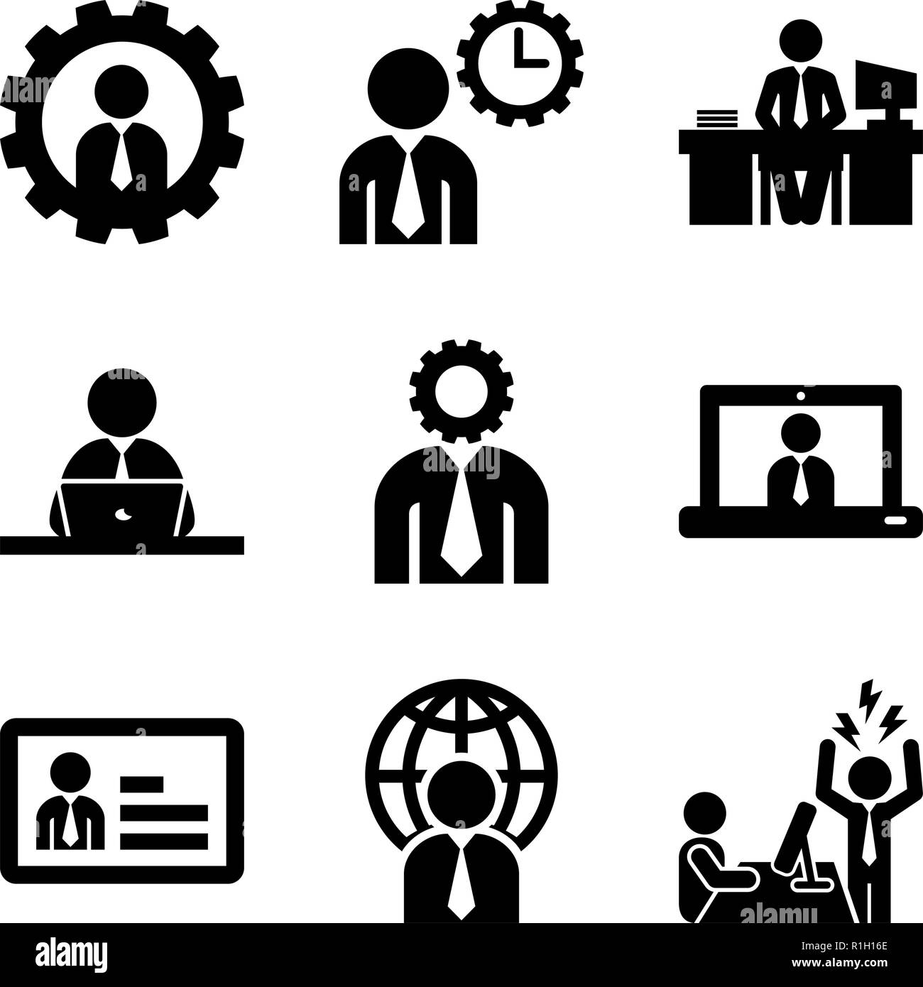 Boss laptop office Stock Vector Images - Alamy