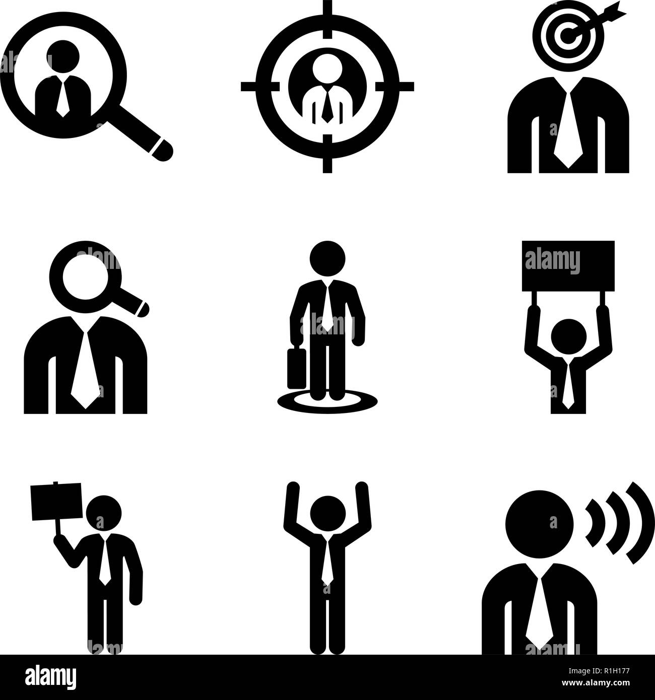 Head hunting job search Stock Vector Images - Alamy