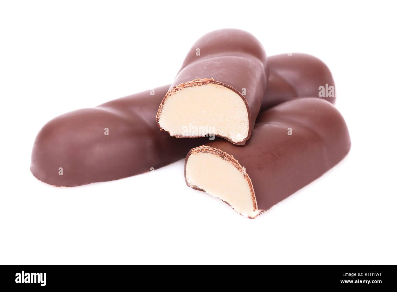 Chocolate sticks isolated on white background Stock Photo - Alamy