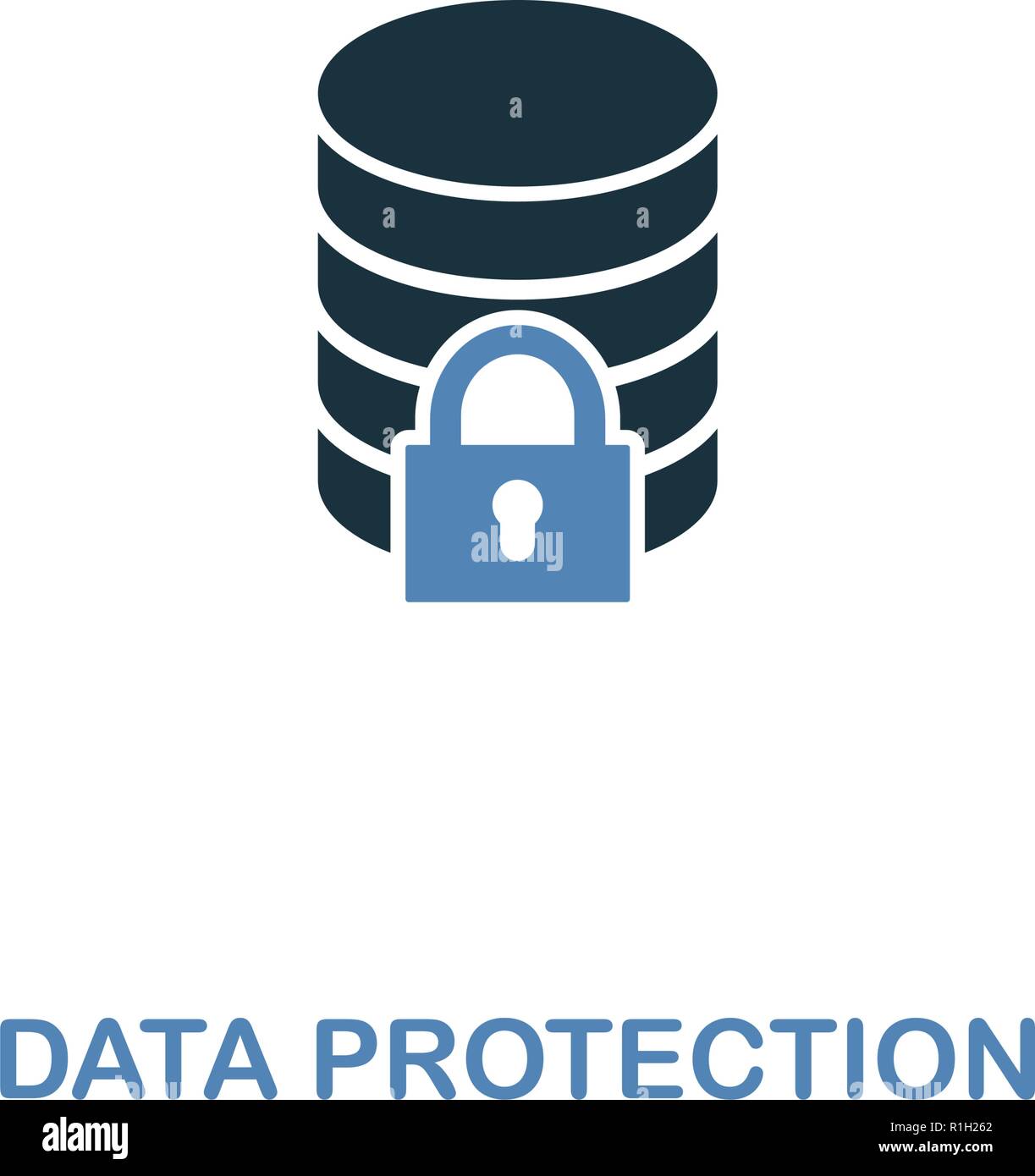 Data Protection icon in two colors. Premium design from internet security icons collection ...