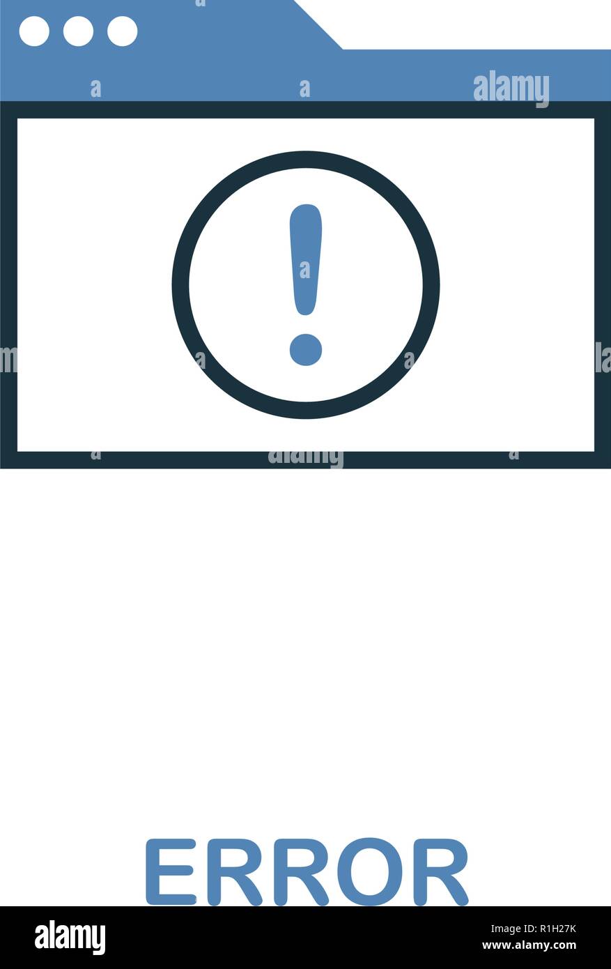 Error icon in two colors. Premium design from internet security icons collection. Pixel perfect ...