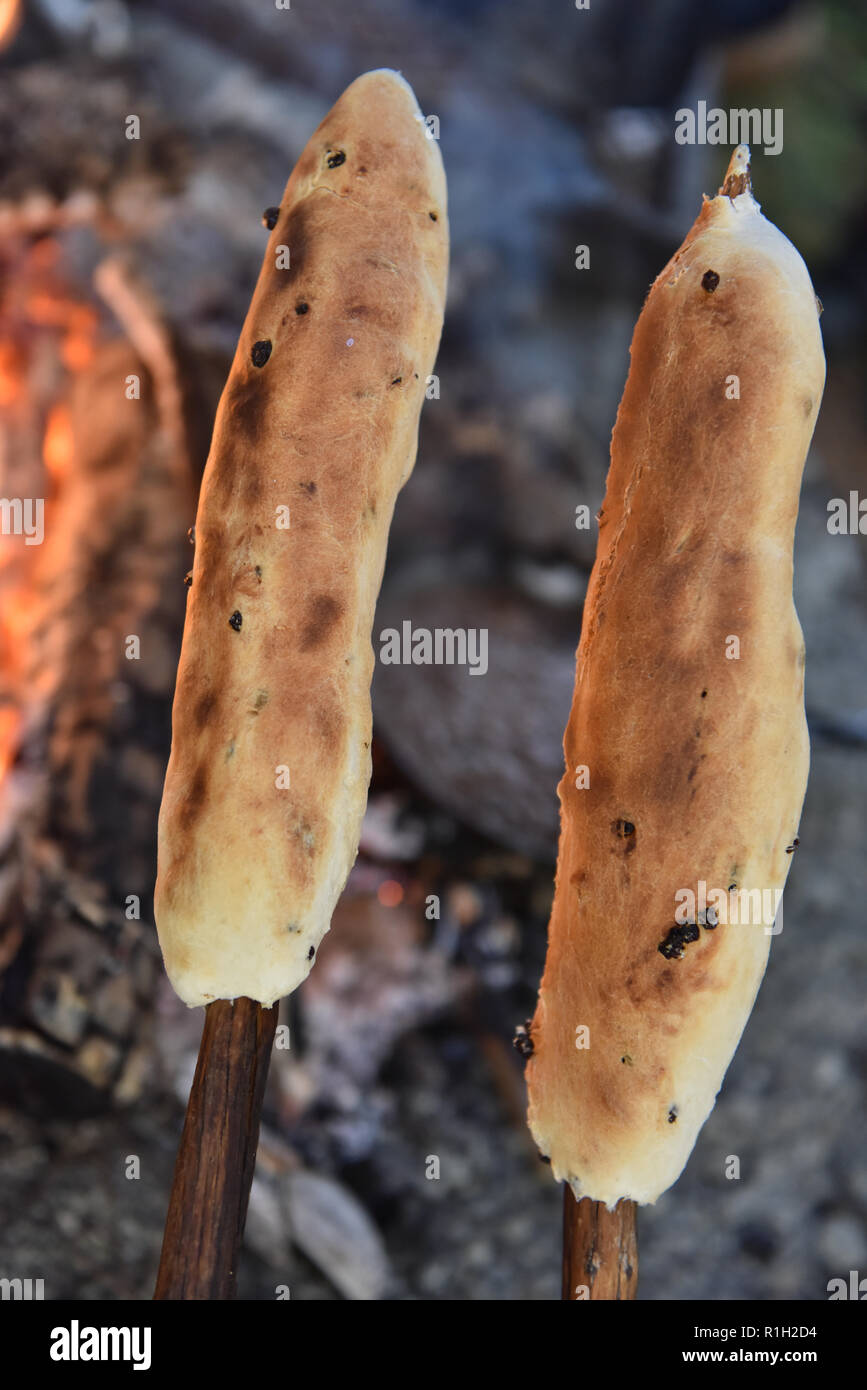 Bannock Indigenous bread, Northern Quebec Stock Photo - Alamy