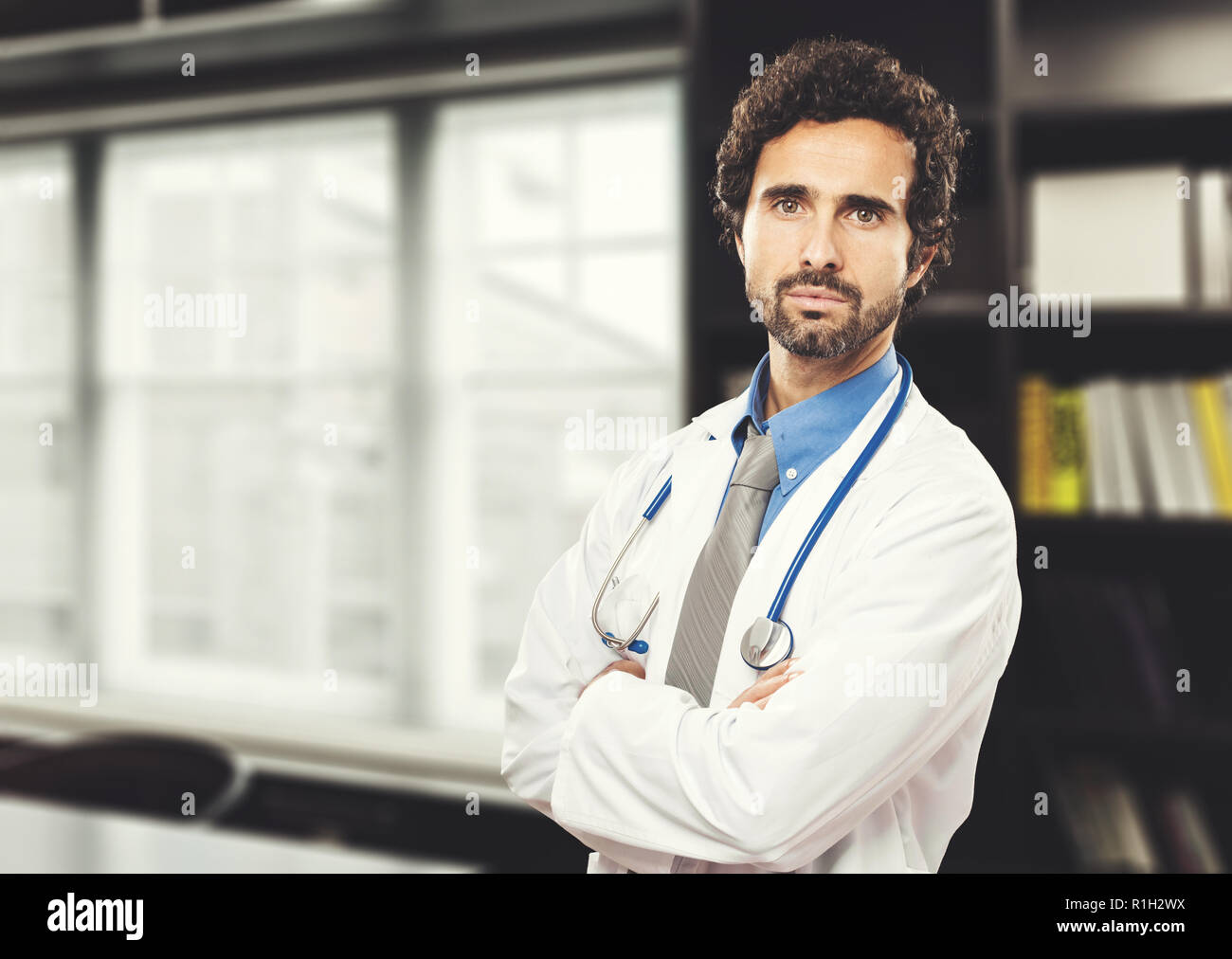 Doctor portrait in his studio Stock Photo - Alamy