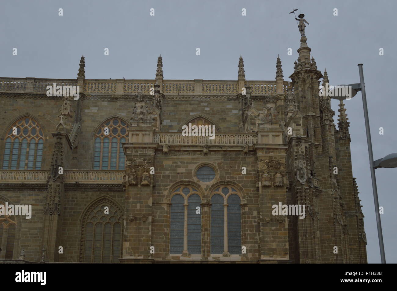 Side Facade Of The Cathedral In Astorga. Architecture, History, Camino ...