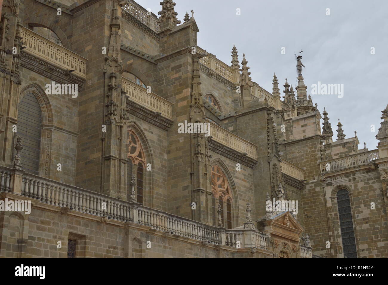 Side Facade Of The Cathedral In Astorga. Architecture, History, Camino ...